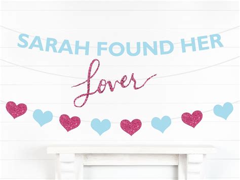 Lover Bachelorette She Found Her Lover Banner Lover Etsy