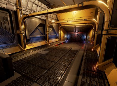 [ue4] spaceship interior — polycount