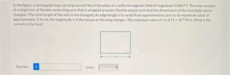 solved in the figure a rectangular loop carrying current