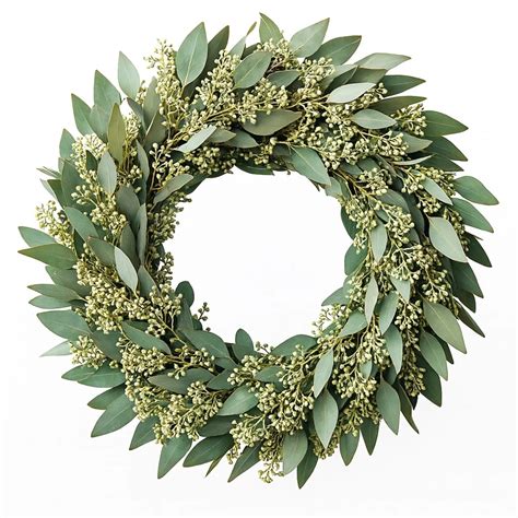 Seeded Eucalyptus Wreath Wreath Wreaths Seeded Eucalyptus
