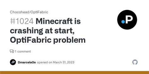 Minecraft Is Crashing At Start OptiFabric Problem Issue Chocohead OptiFabric GitHub