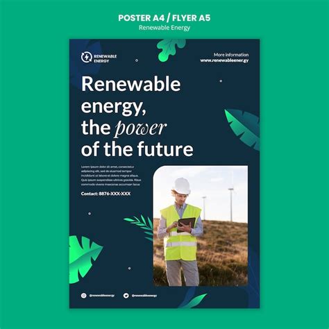 Free Psd Renewable Energy Poster Template