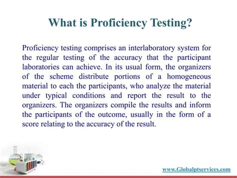 Overview Of Proficiency Testing Pptx