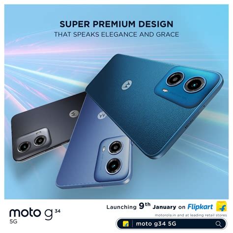 Moto G34 5g Set To Launch In India On 9th January Will Feature Vegan