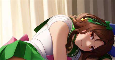 キングヘイローウマ娘 キングをベッドに押し倒す ナイフフィッシュリク不可のイラスト Pixiv