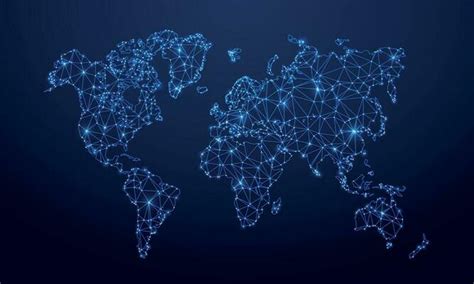 World Map Connection Vector Art Icons And Graphics For Free Download