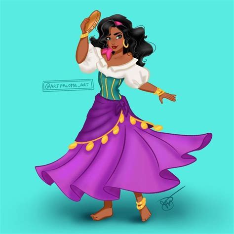 Art Paloma🕊 On Instagram Tonight I Felt I Needed To Do Some Disneyfanart Esmeralda Is One Of