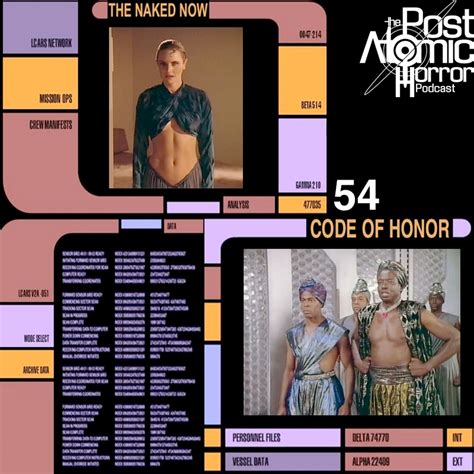 The Naked Now And Code Of Honor Post Atomic Horror