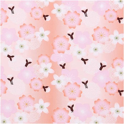 Rico Design Meterware Baumwoll Popelin Kirschblüten Mix Kaufen Bei