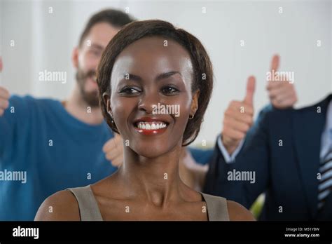 Image Of African American Female Business Leader In Front Of Her