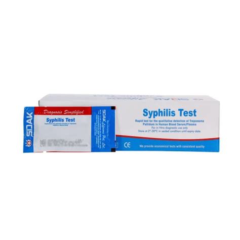 Syphilis Test Kit High Quality Plastic 30 Piece Box Packaging Manual Operation 99