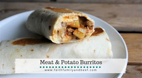 Meat And Potato Burritos