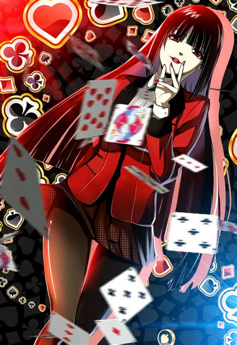 Jabami Yumeko Jabami Yumeko Sakura Sora Kakegurui Sakura