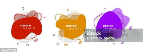 Elemen Fluida Berwarna Untuk Spanduk Minimal Logo Dan Lainlain Himpunan