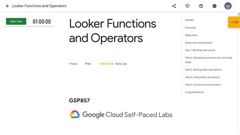 Looker Functions And Operators Gsp857 Youtube