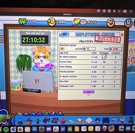 Laptop Died During My Webkinz Job Yesterday Charged It And It Let Me
