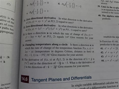 Solved 146 Tangent Planes And Differentials