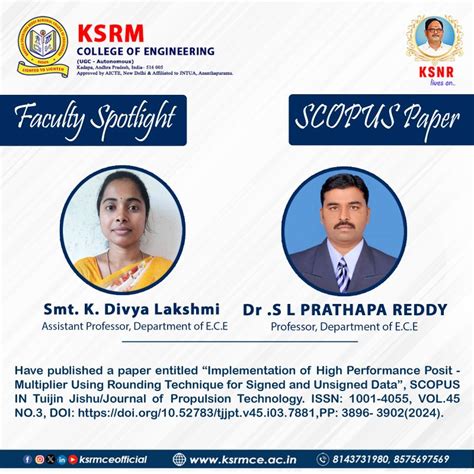 Ksrm College Of Engineering On Linkedin Ksrmece Scopus Ksrm Ksrmce
