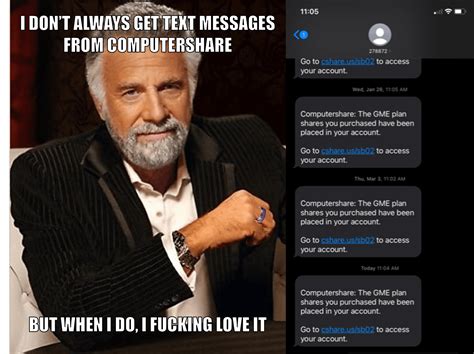 Computershare Texted Me Today Rsuperstonk