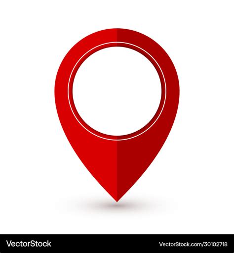 Map Pointer Icon In Flat Style Navigator Symbol Vector Image