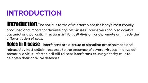 Roles Of Interferon In Diseases Pptx