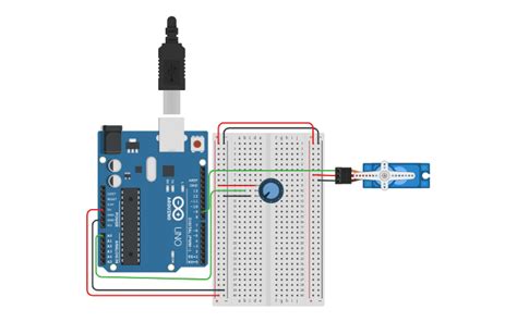 circuit design servo motor tinkercad