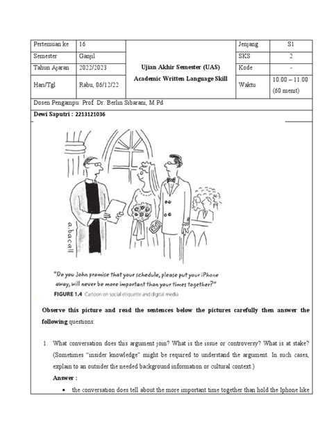 S1 Academic Written Language Skill Uas Discussion On How Iphones Can