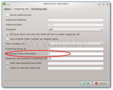 No Answer Timer In External Line Myvoipapp Products Blog