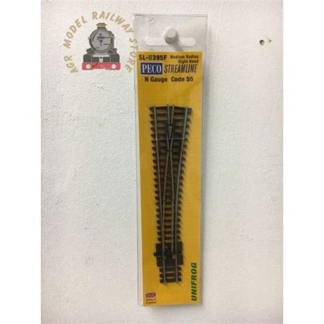 Peco Sl U395f Streamline Code 55 Right Hand Medium Turnout Unifrog Agr Model Railway Store