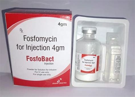 Fosfomycin For Injection 4gm At 3900 Pack Moti Bagh Colony Nabha ID 2854100908762