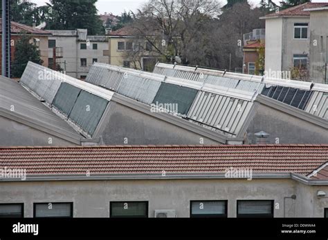 Roof Of A School With The Workshop To Learn The Work In The Factory