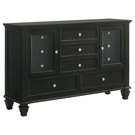 Sandy Beach Panel Bedroom Set Whigh Headboard Black At Futonland