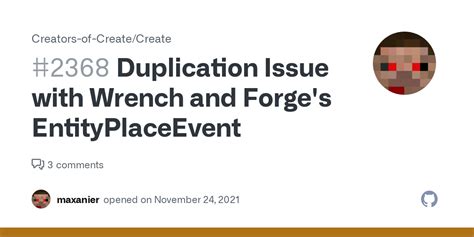 Duplication Issue With Wrench And Forges Entityplaceevent · Issue