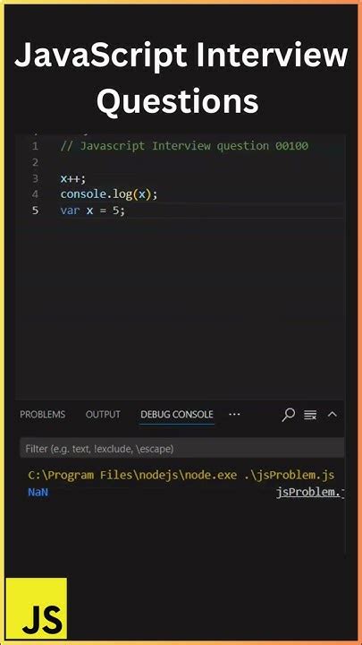 Tricky Javascript Interview Questions 0100 Coding Javascript Youtube