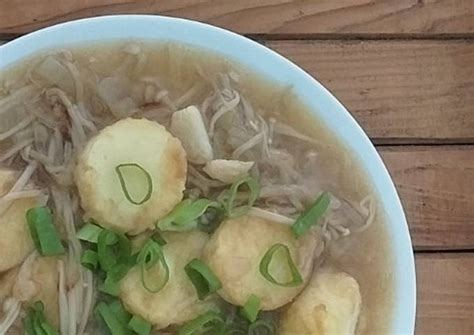 Resep Jamur Enoki Tahu Oleh Ria Mamanya Tata Cookpad