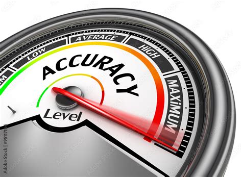 Accuracy Level Conceptual Meter Indicate Maximum Stock Illustration Adobe Stock
