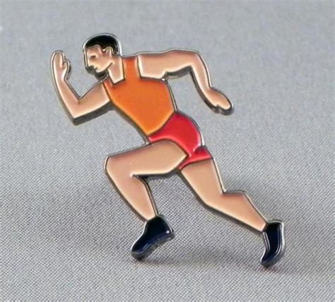 Athlete Pin Badge Enamel Lapel Pin Badges Jks Bargains