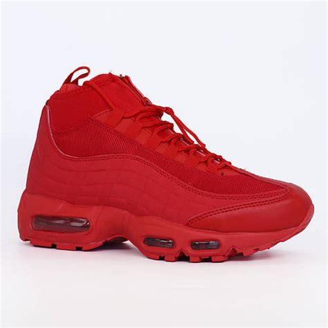Кроссовки мужские зимние Nike Air Max Sneakerboots 95 красные термо ...