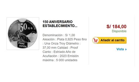 Estas son las monedas de S 1 00 más vendidas por el BCRP y hasta cuánto