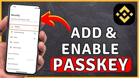 how to add and enable passkeys on binance app binance tutorial youtube