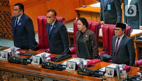 Rapat Paripurna DPR Ke 4 Masa Sidang I Foto Liputan6