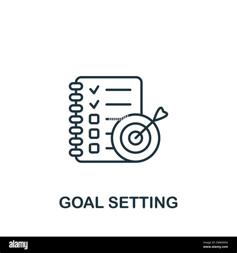 Goal Setting Icon Monochrome Simple Talent Development Icon For Templates Web Design And