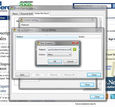 Managing Pop Ups In Internet Explorer Firefox And Chrome Practical Ecommerce