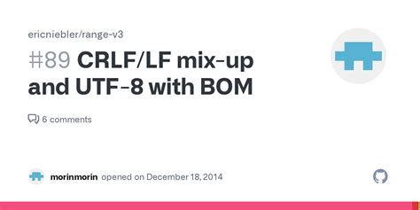 crlf lf mix up and utf 8 with bom · issue 89 · ericniebler range v3