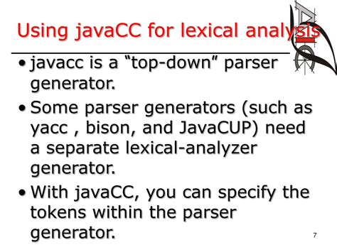 ppt using javacc powerpoint presentation free download id 6862985