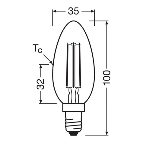 Osram Led Bulb Filament Led Bulb E14 3 8w 4000k 806lm Lights Ie