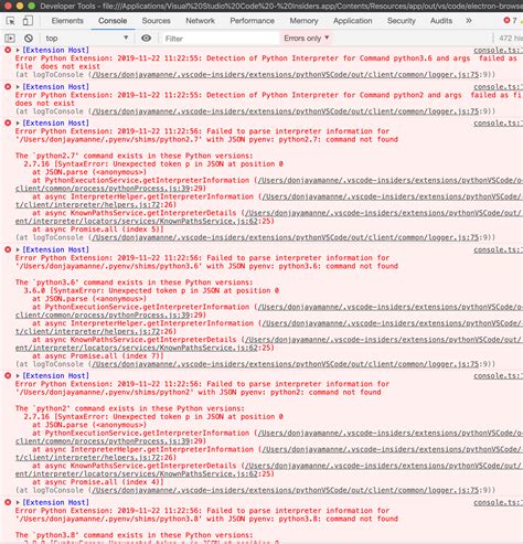 Remove False Positives From Error Logs · Issue 8747 · Microsoftvscode Python · Github