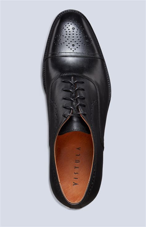 Buty formalne Skórzane buty typu oxford z perforacjami klasyczne do garnituru XZ