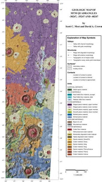 New Mars Map Provides Insight Into Water Modifying Planets Surface