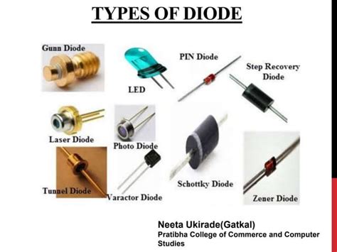 Types Of Diode And Its Working Principle Pptx